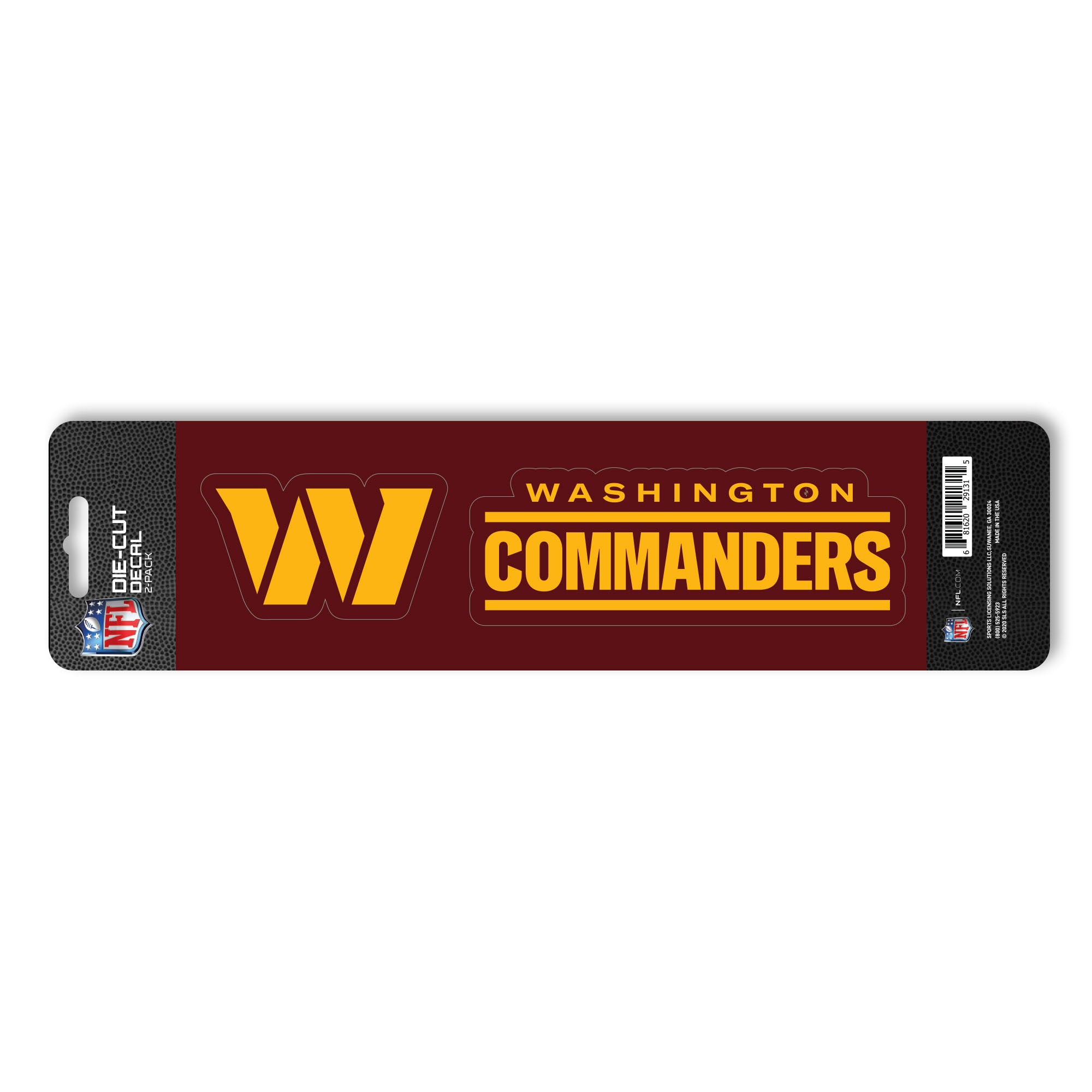 NFL - Washington Commanders Team Slogan Decal | Logo Brands