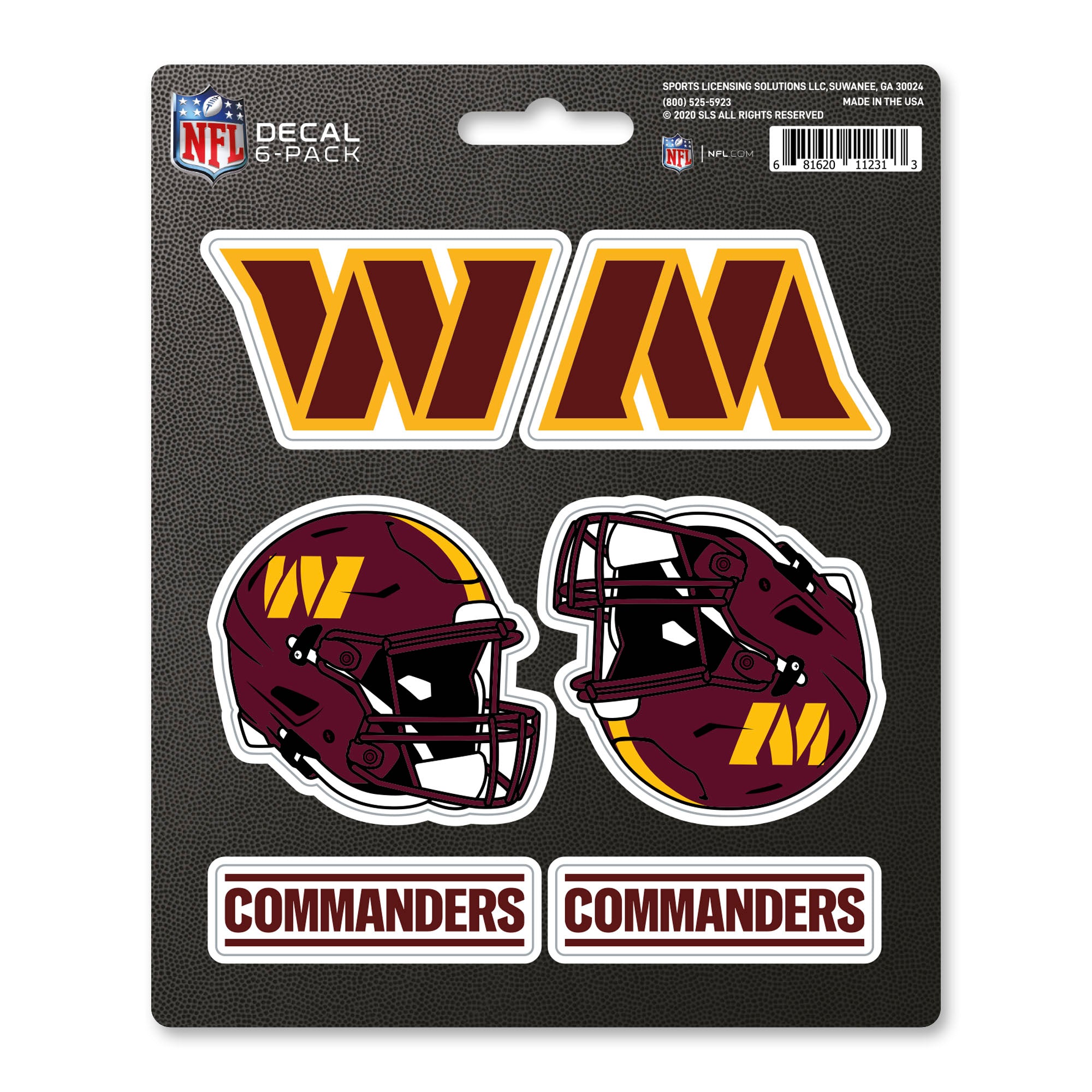 NFL - Washington Commanders DECAL6 | Logo Brands