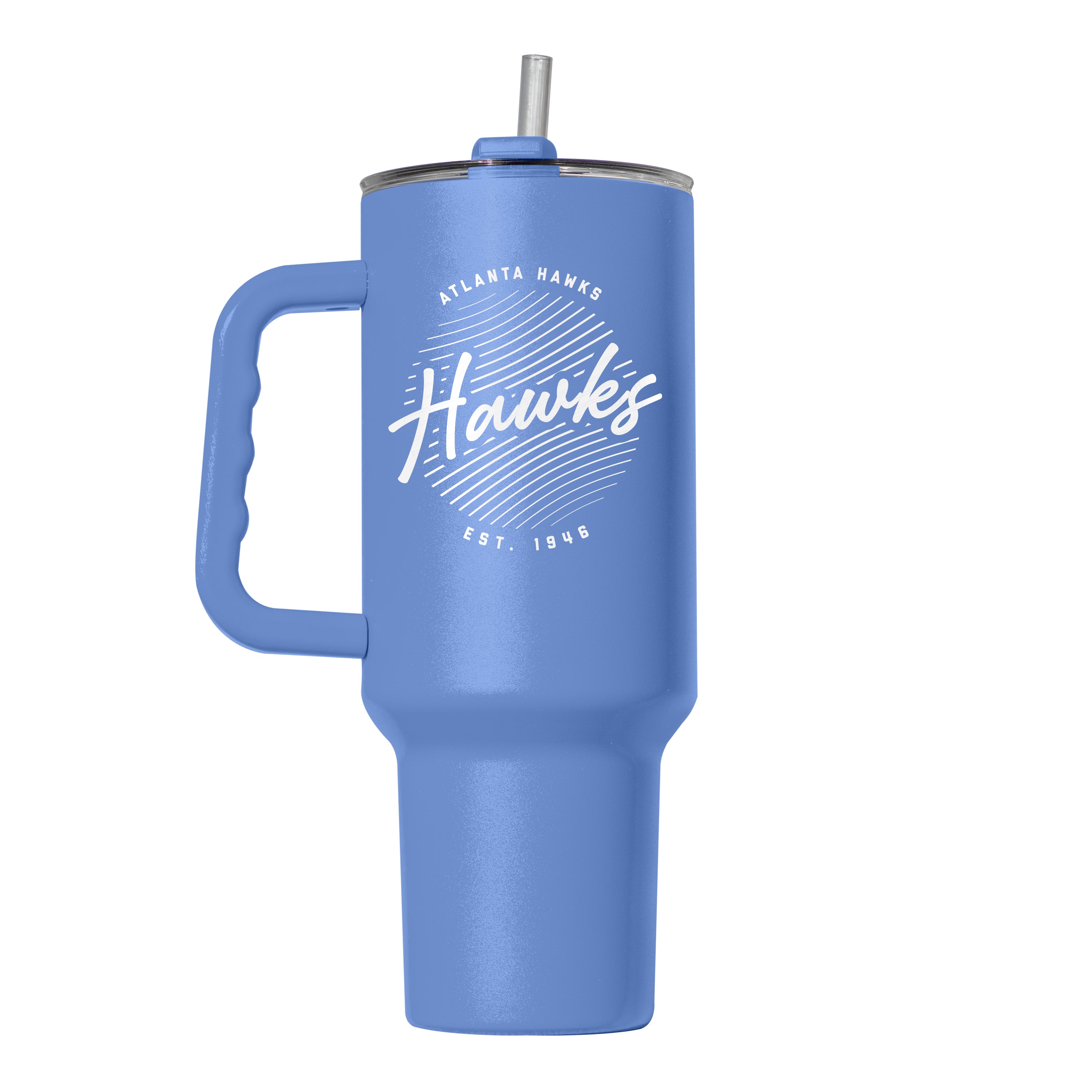 Atlanta Hawks 40oz Retro Script Powder Coat Tumbler | Logo Brands