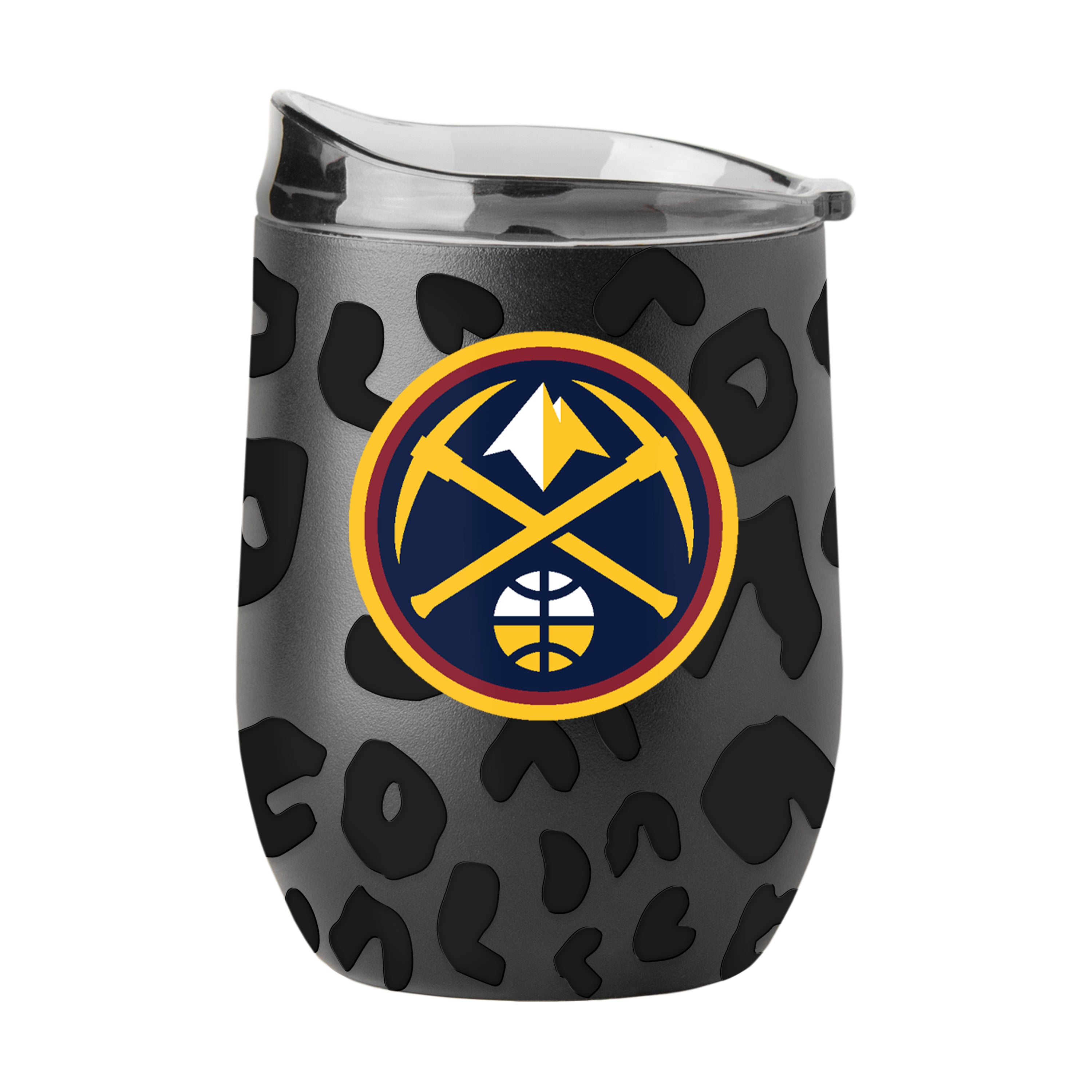 Denver Nuggets Leopard 16oz Black Powdercoat Curved Beverage | Logo Brands