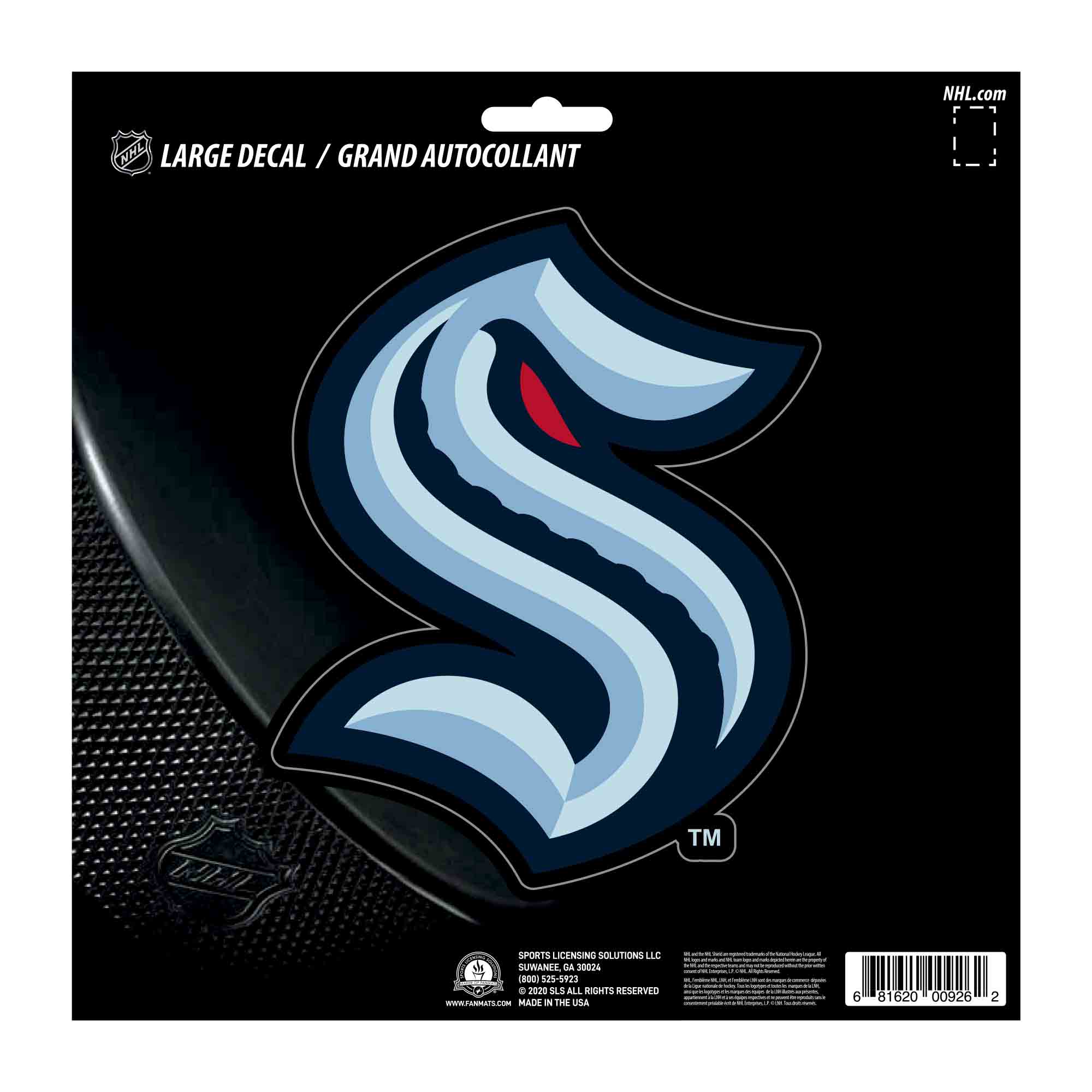 NHL - Seattle Kraken Large Decal | Logo Brands
