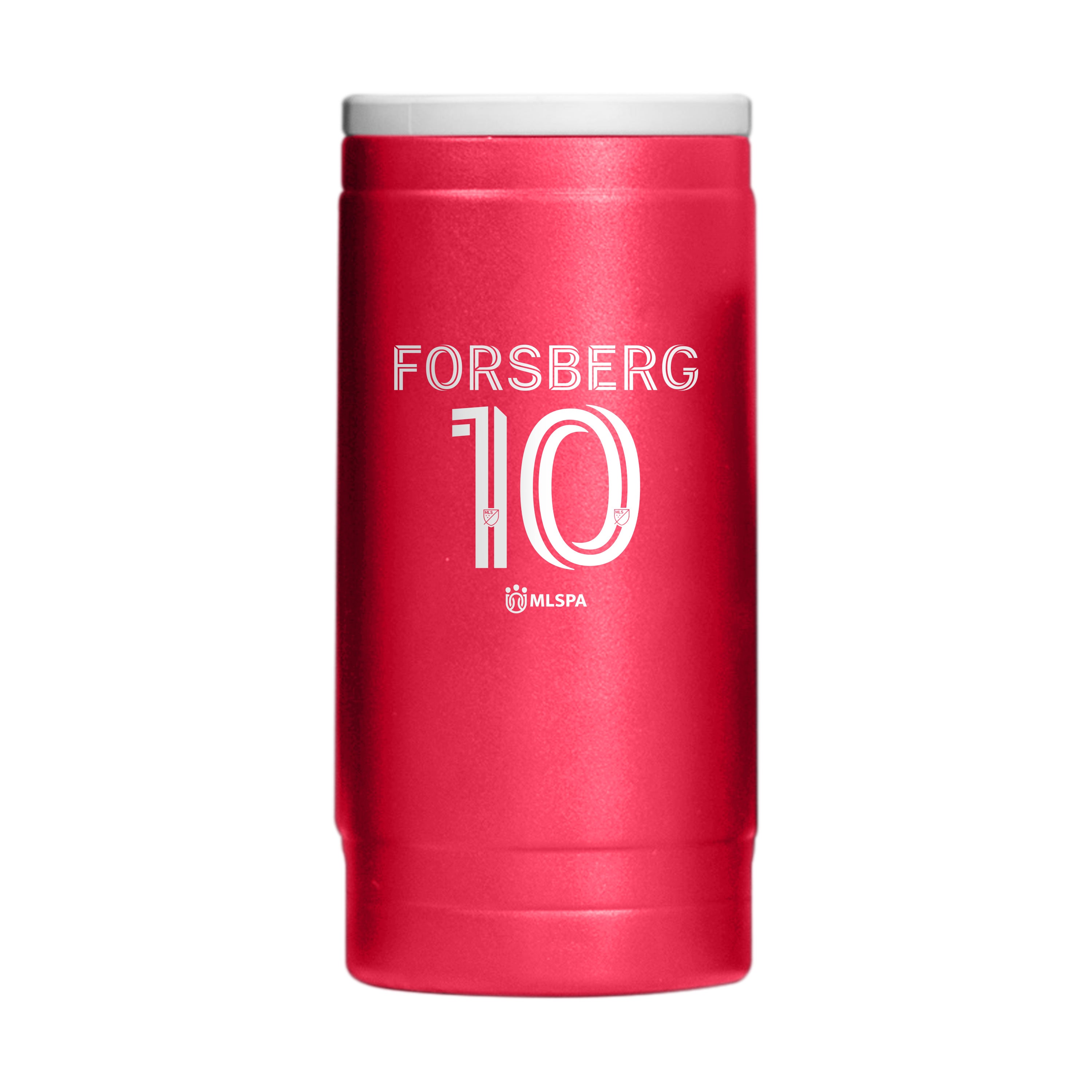New York Red Bulls Emil Forsberg 12oz Powder Coat Slim Can Coolie ...