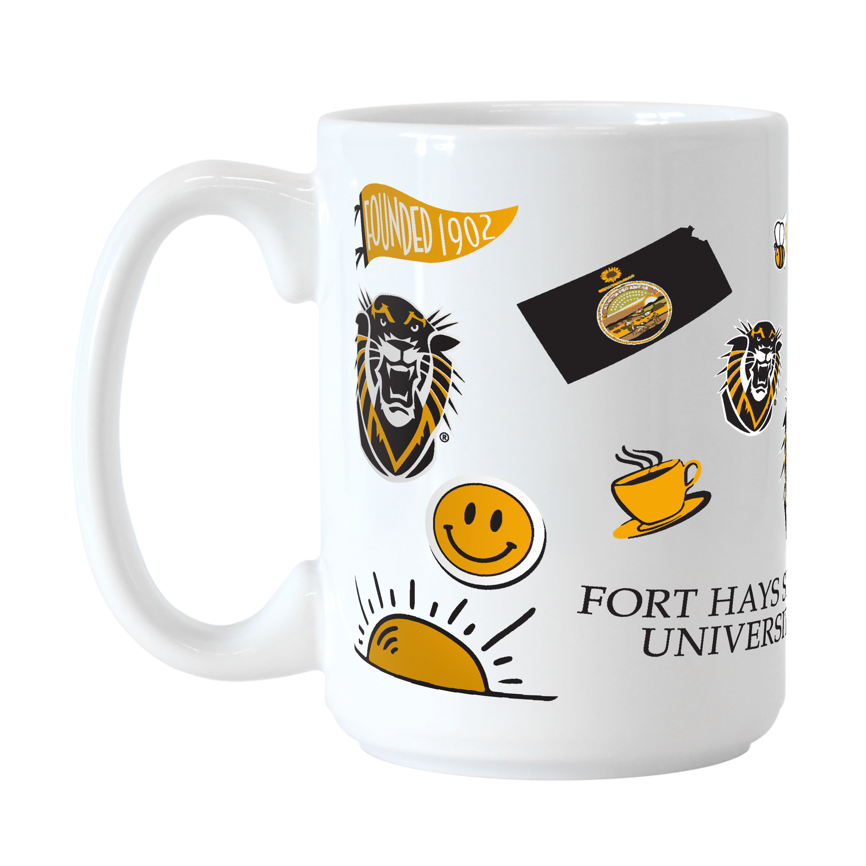 Fort Hays State 15oz Native Sublimated Mug | Logo Brands