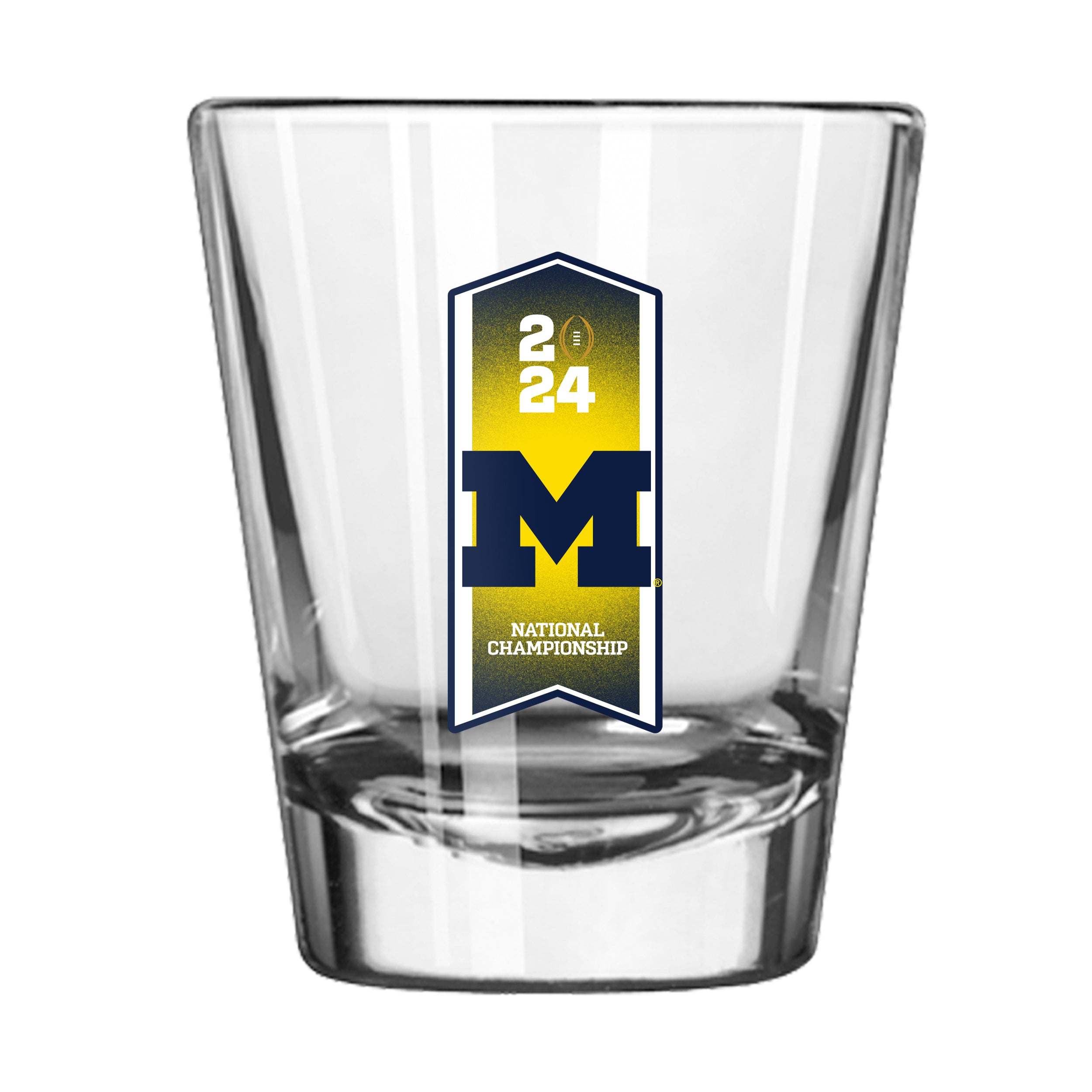 Michigan 2024 CFP Bound 2oz Shot Glass | Logo Brands