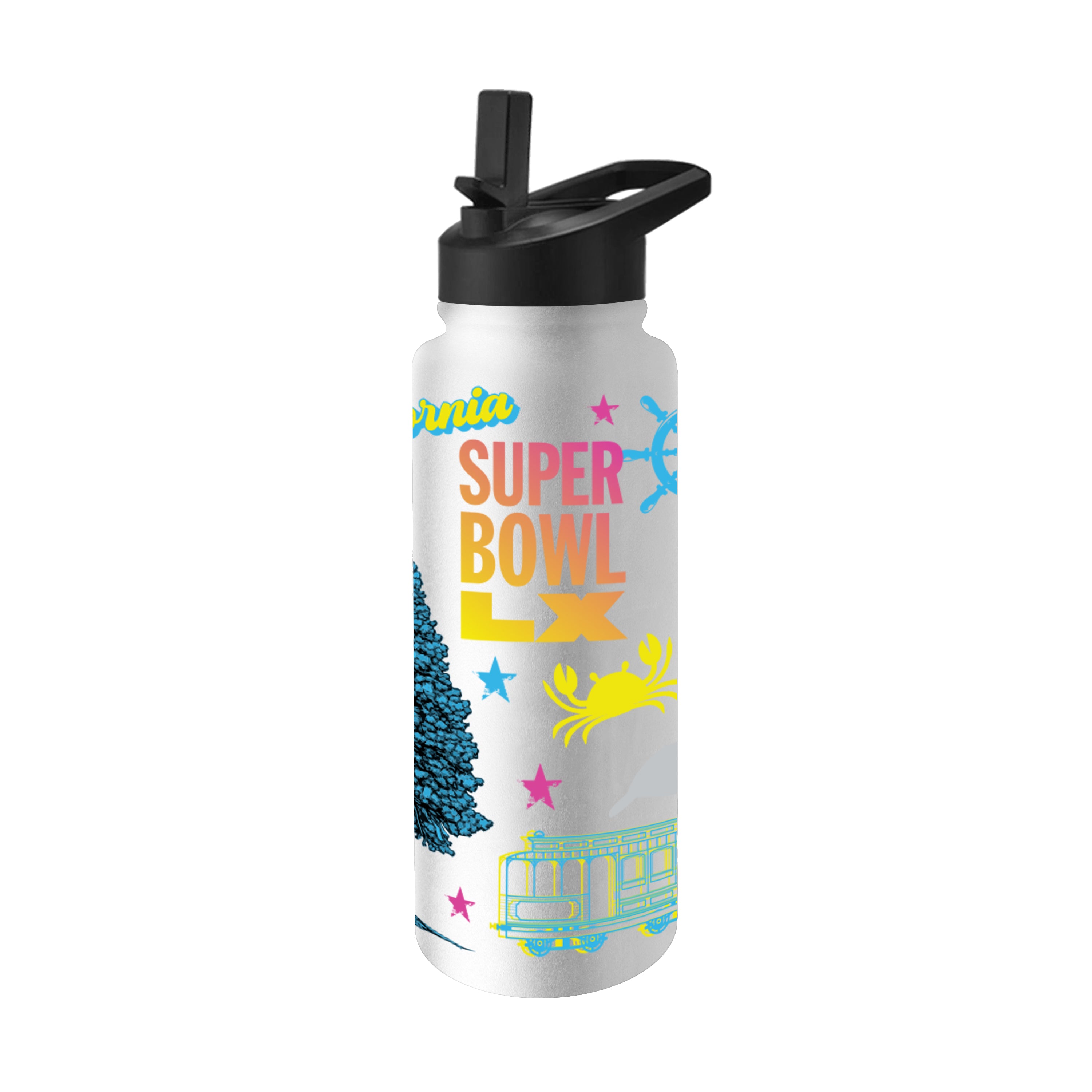 Super Bowl 60 Generic 34oz Quencher Bottle | Logo Brands