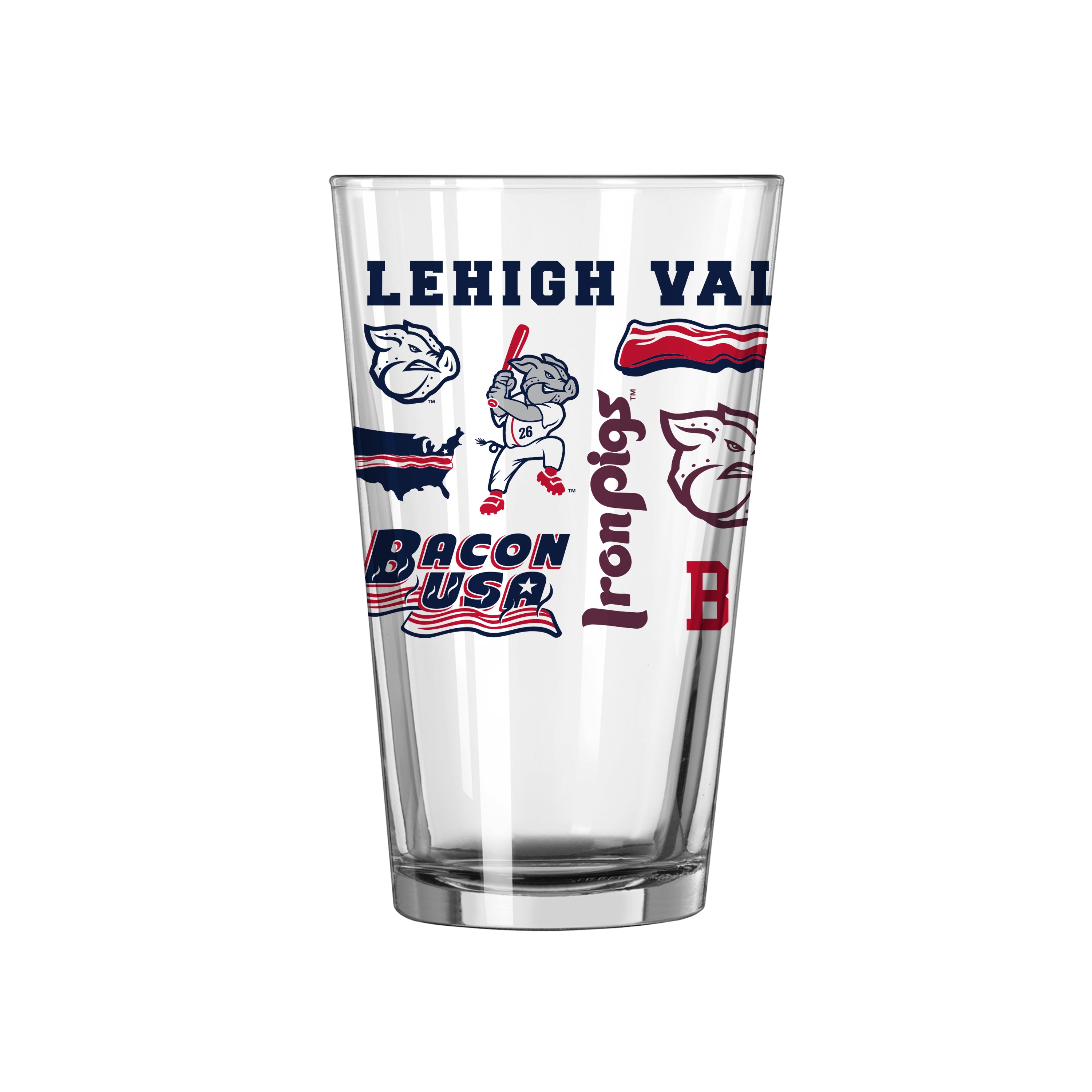 Lehigh Valley IronPigs 16oz Spirit Pint Glass | Logo Brands